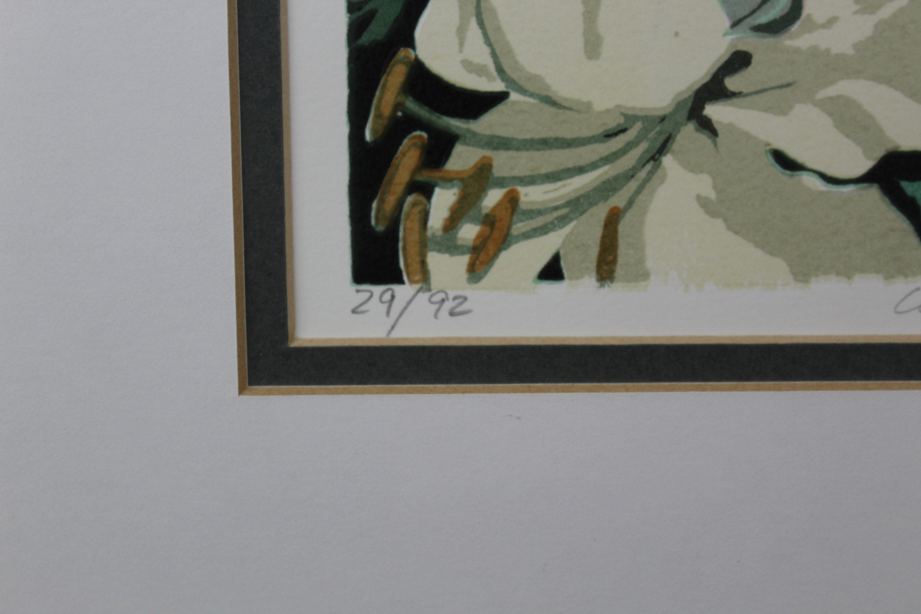 Beautiful Serigraph by Nancy Spaulding Signed & Numbered 9/92 Westeria ...