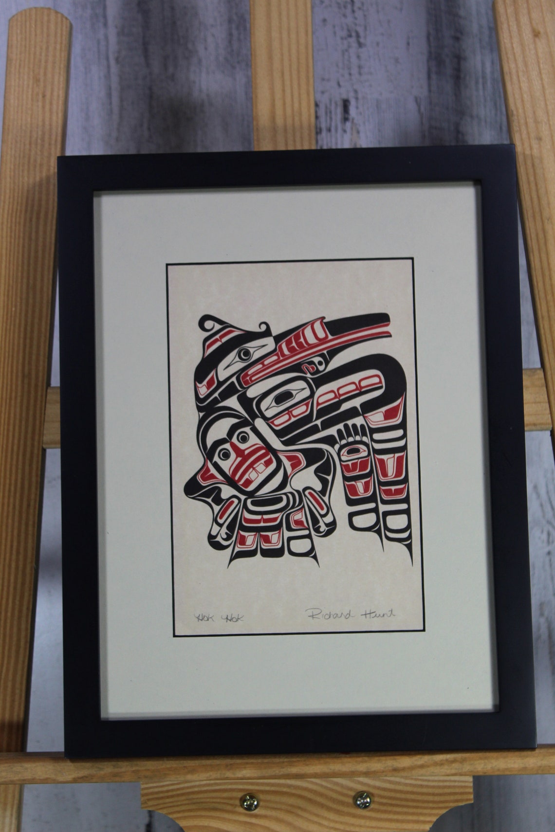 Vintage Richard Hunt Print "hok Hok - Etsy