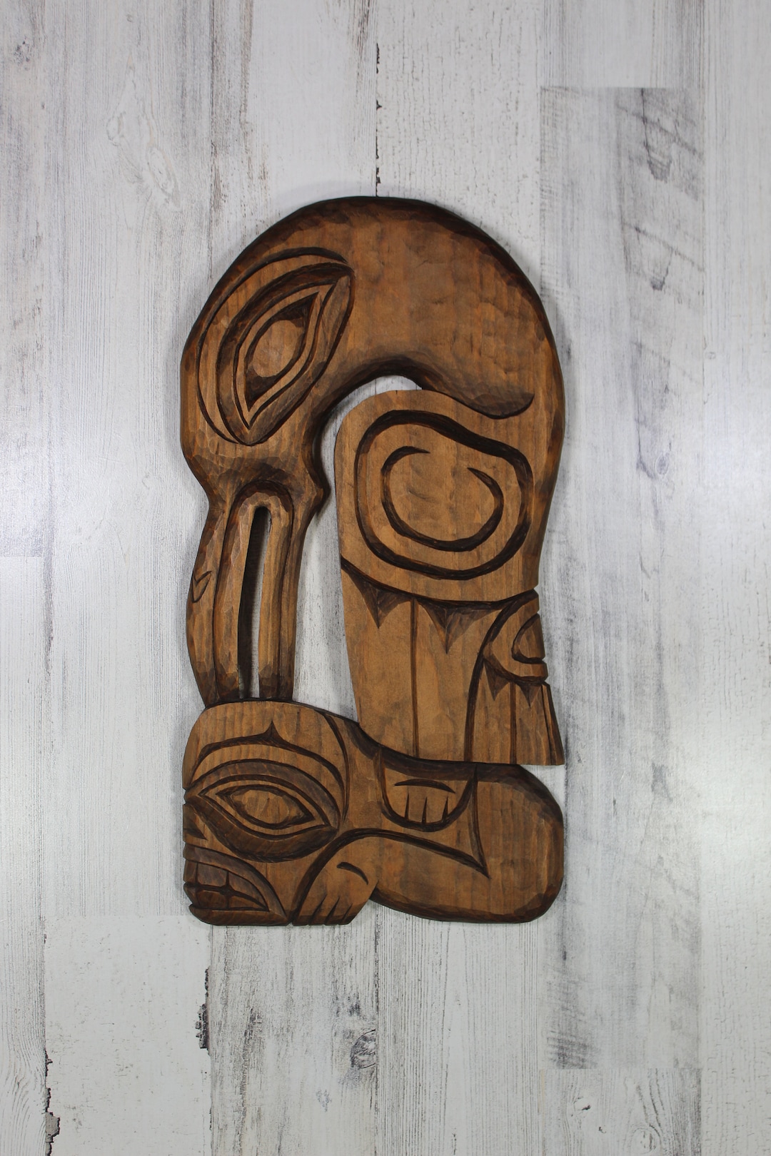 Tlingit Carved Raven & Man BY Alex Jackson - Etsy