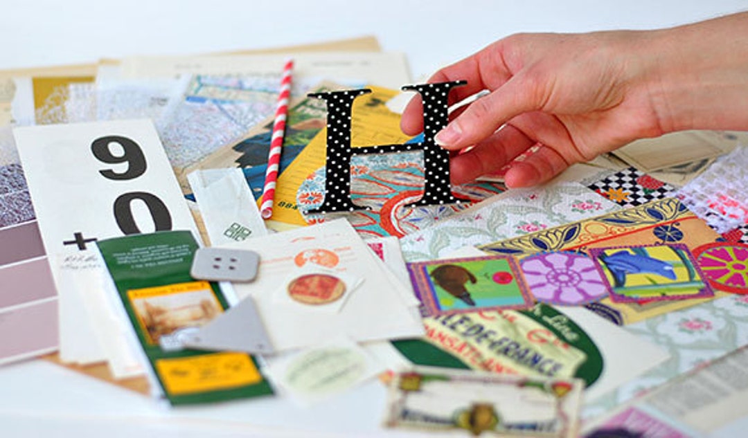 Mixed Paper Collage Kit Paper Pack 40+ - Etsy