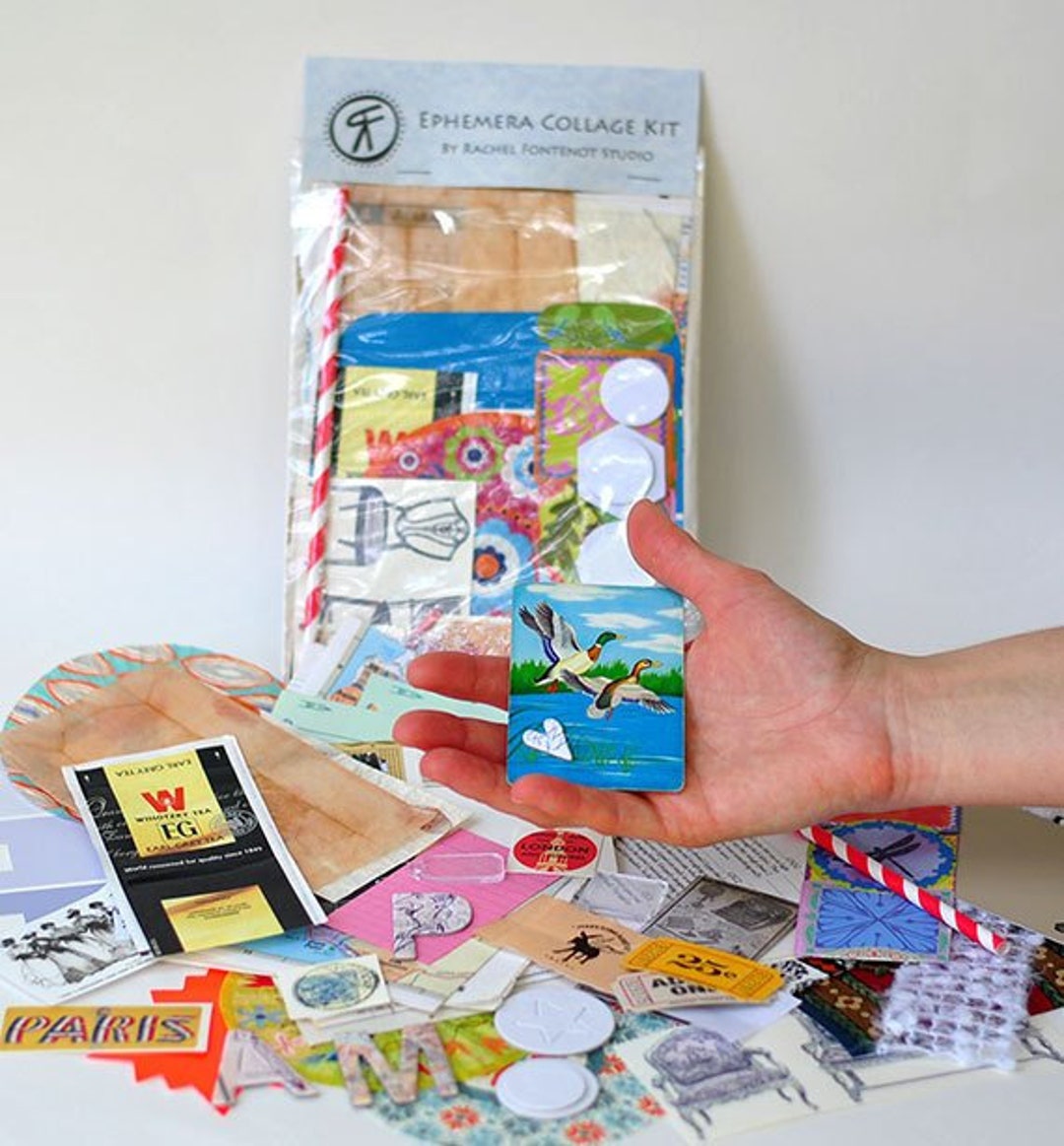Mixed Paper Collage Kit Paper Pack 40+ - Etsy