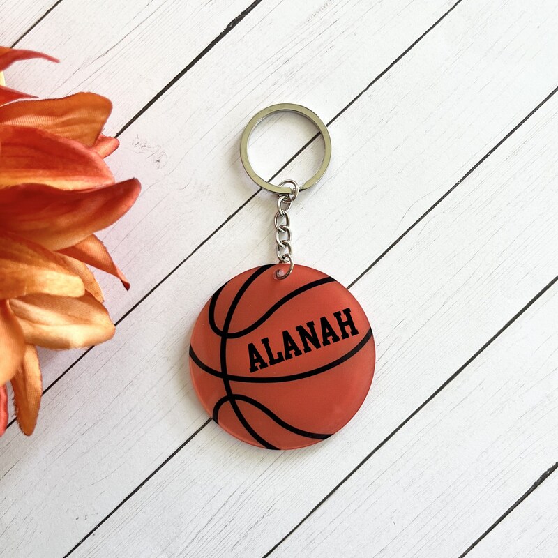 Basketball Keychain - Etsy