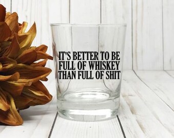 The Good Shit Round Rocks Glass Funny Glass Whiskey Glass - Etsy