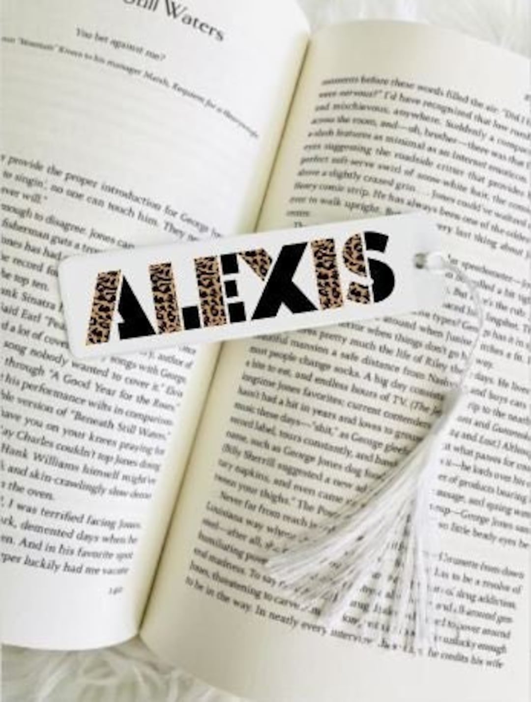 Personalized Cheetah Print Bookmark, Metal Bookmark for Women, Bookmark ...