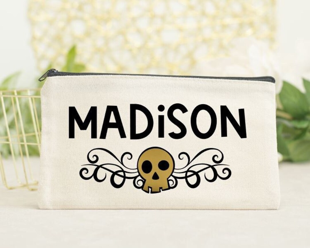 Skull First Period Emergency Bag, Goth Pouch, Period Bag for Girls ...