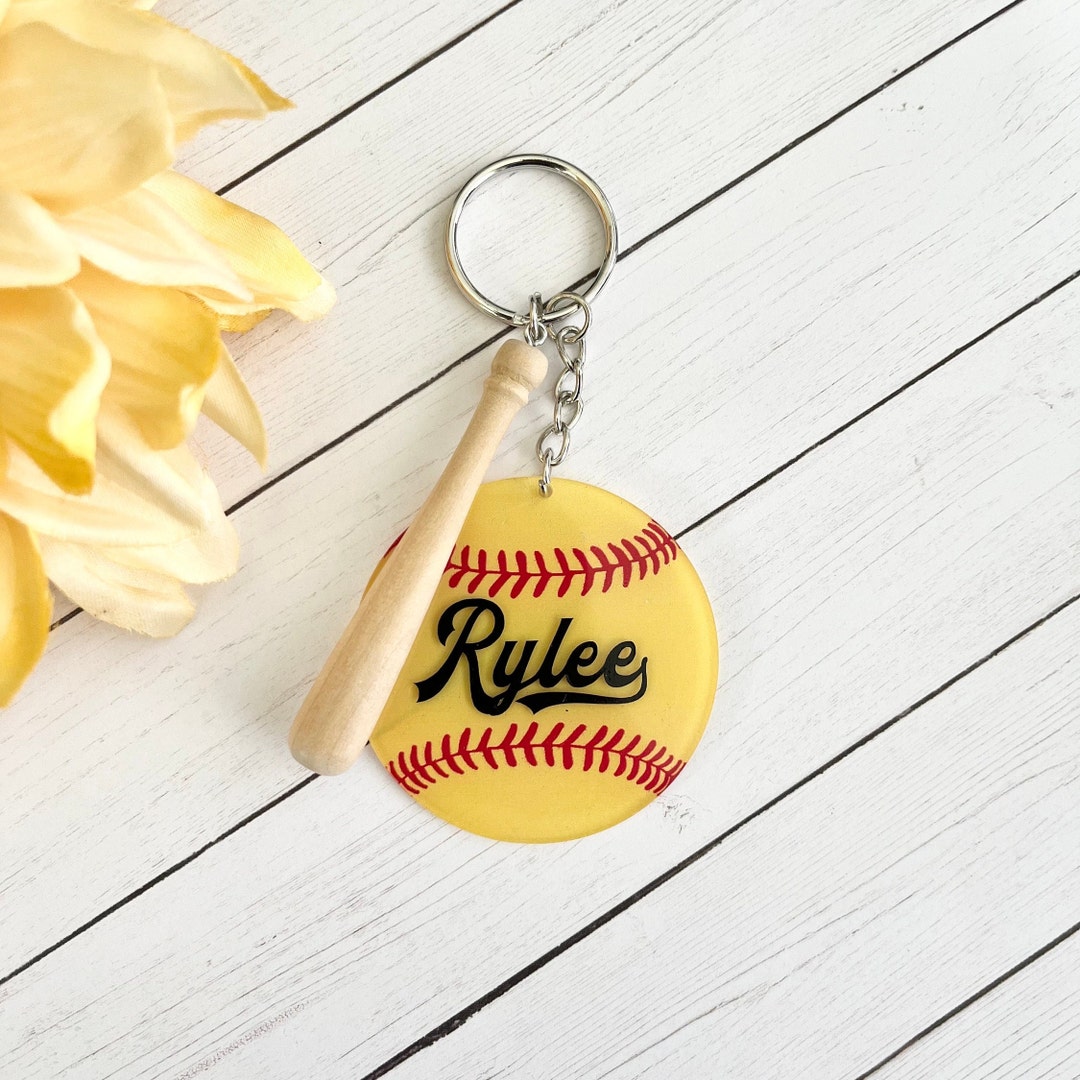 Softball Name Tag for Bag, Softball Gifts, Team Player Gifts, Softball ...