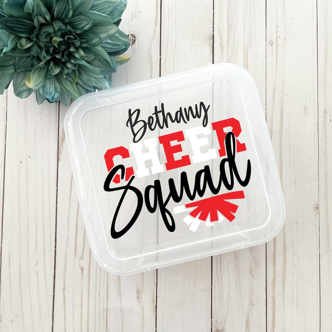 Personalized Cheer Bow Case, Cheerleader Bow Case, Cheer Bow Box, Cheer ...