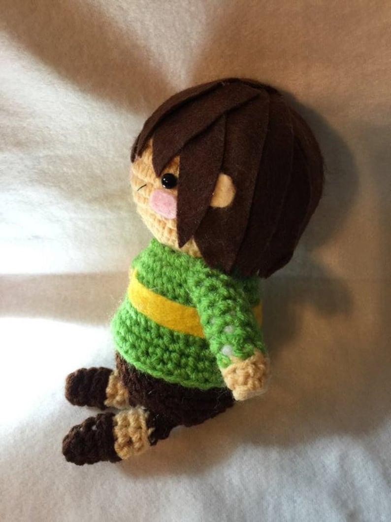 Crochet Chara From Undertale Amigurumi Etsy