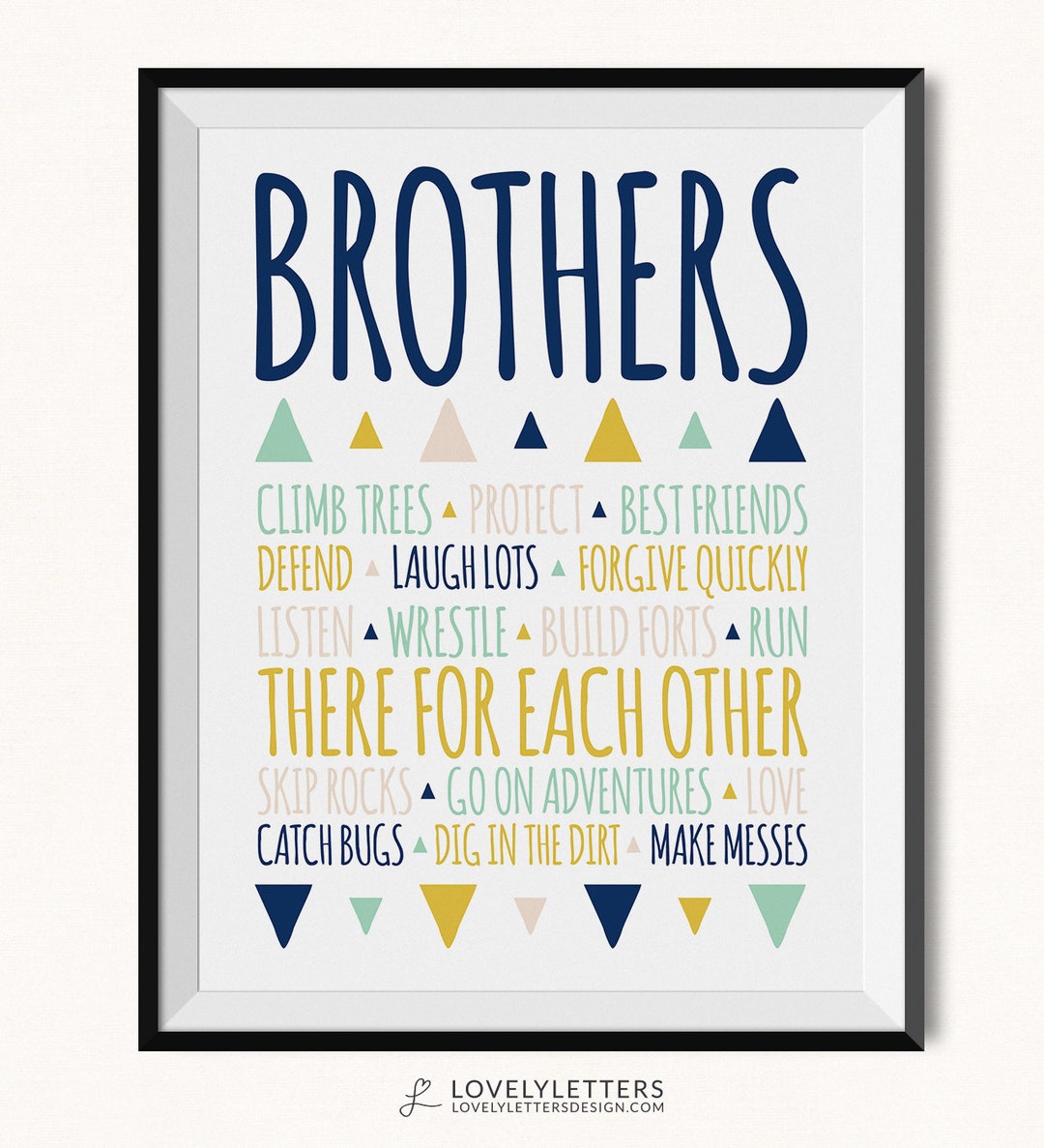 Brothers Print / Brothers Sign / DIGITAL / Brother Print / Brothers ...