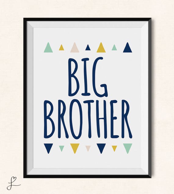 Big Brother Print / DIGITAL / Brothers Print / Big Bro Print / Brother ...