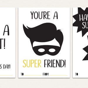 Superhero Valentine Cards / DIGITAL / Hero Valentines / Superhero ...