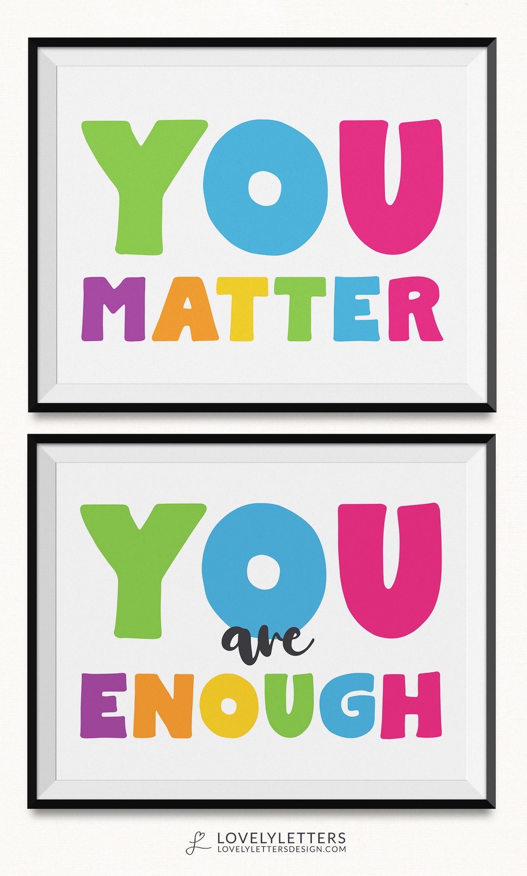 Classroom Print Set of TWO / DIGITAL / Classroom Motivational Print ...