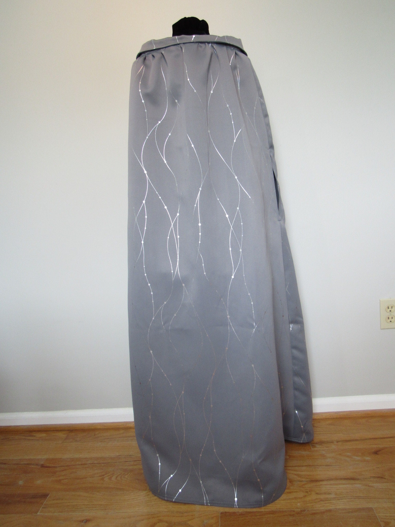 Upcycled Grey and Silver Elven Cape - Etsy