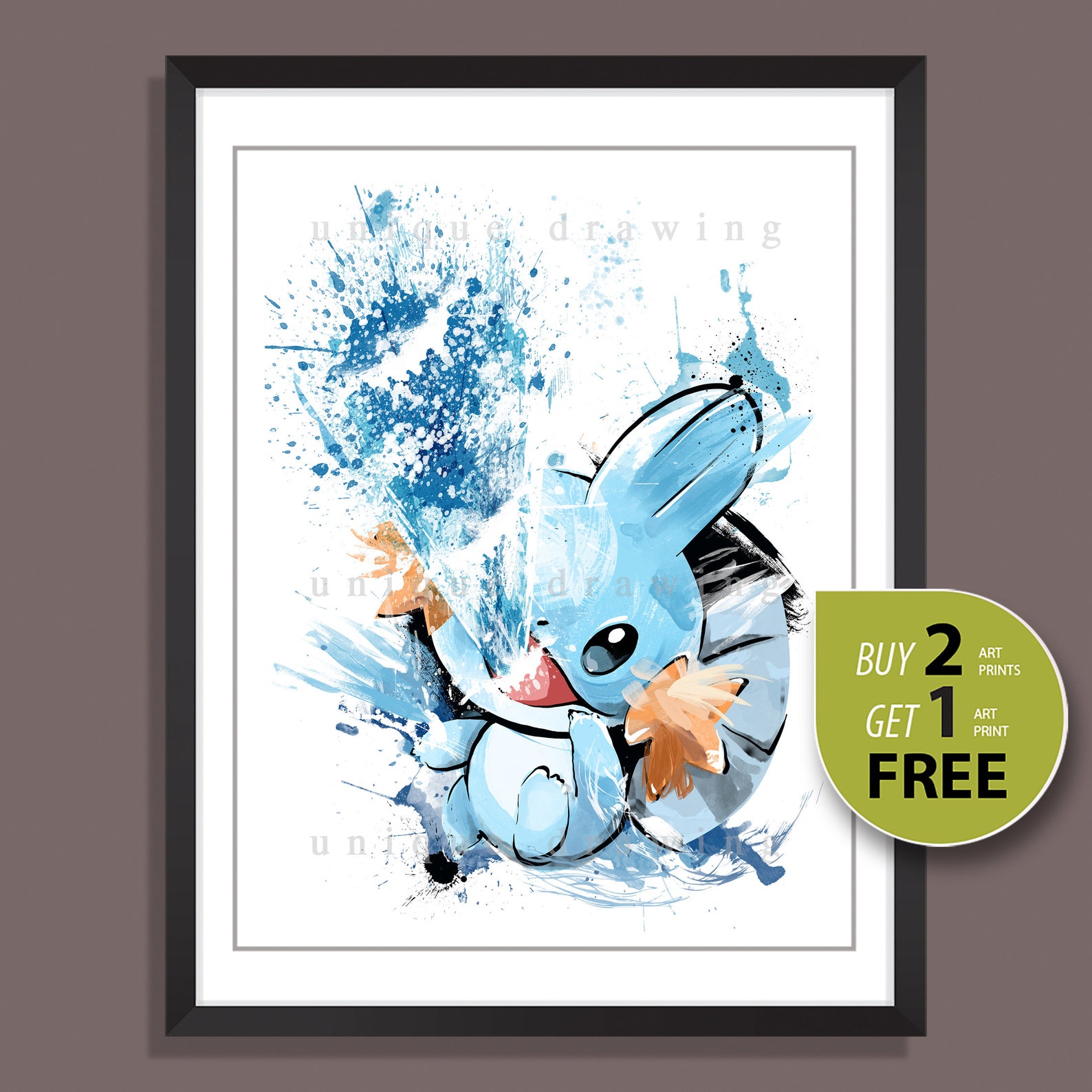 Mudkip Pokemon Mudkip Poster Mudkip Pokemon Go Print | Etsy