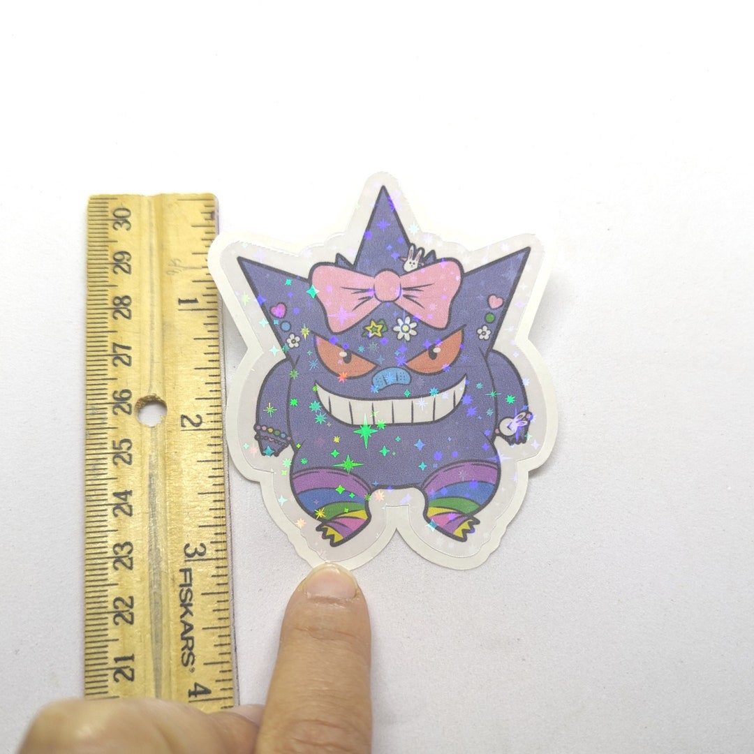 Decora Gengar Holographic Sticker - Etsy