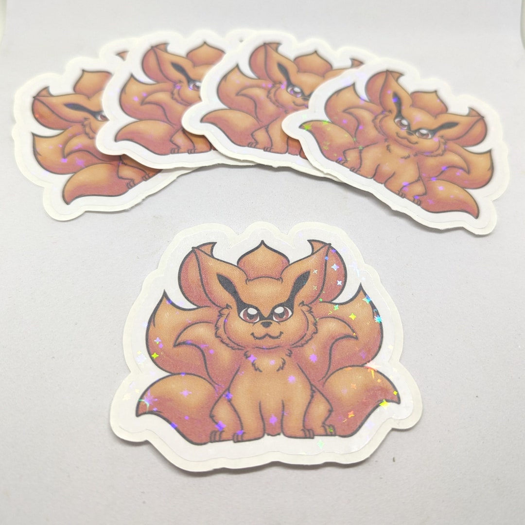 Kurama Holographic Sticker - Etsy