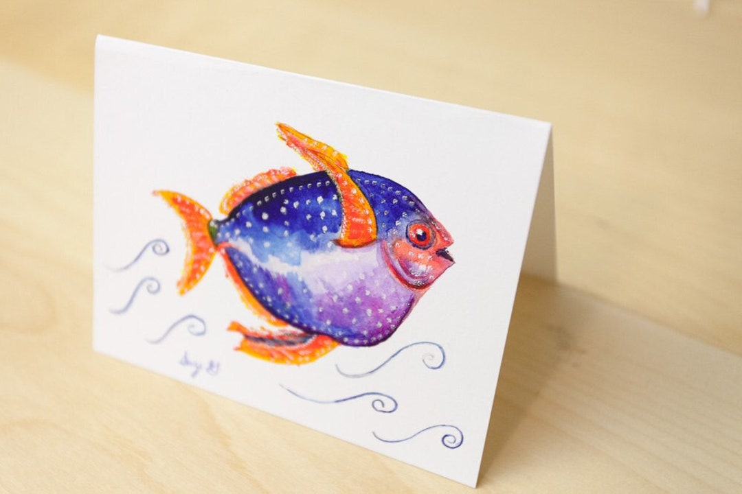 Flying Fish Card - Etsy