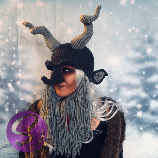 T Long Ram Horn Crochet Pattern - Etsy Canada