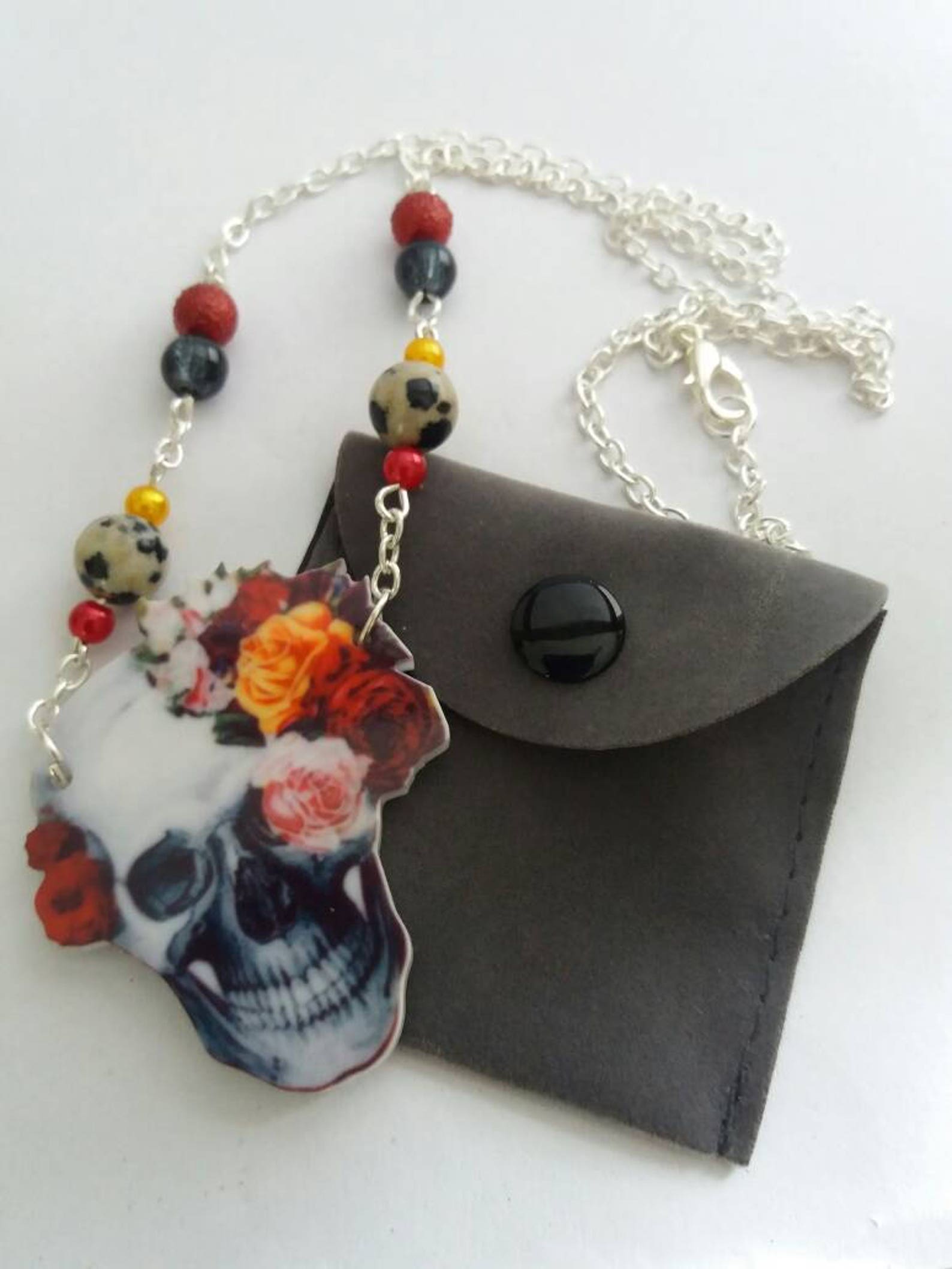 Skull Pendant / Gothic Necklace / Horror Jewellery / Creepy | Etsy