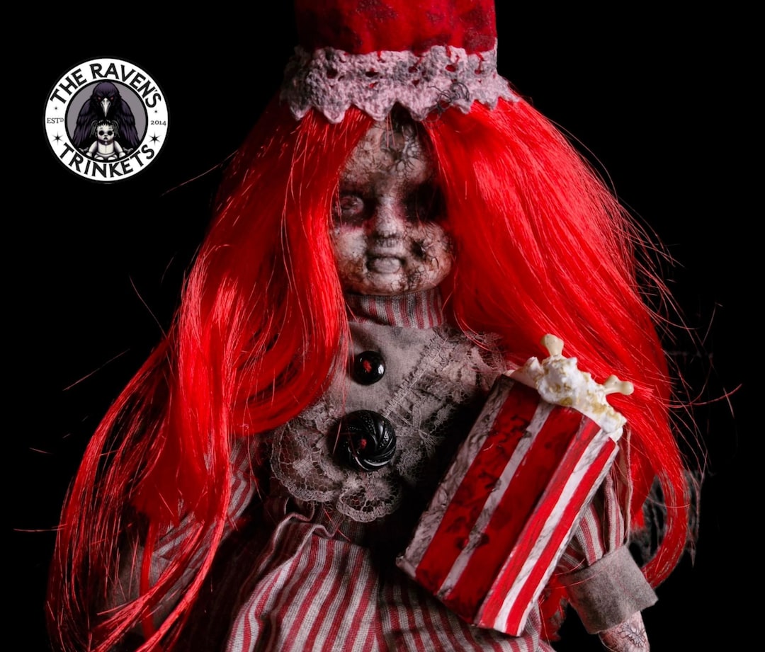 Creepy Vintage Porcelain Doll, Gothic Horror Decor, OOAK Art Doll - Etsy