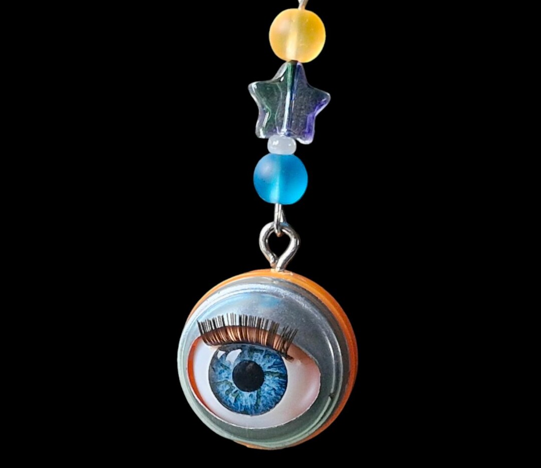 Blinking Dolls Eye Creepy Necklace Horror Jewellery / Gothic Gift ...