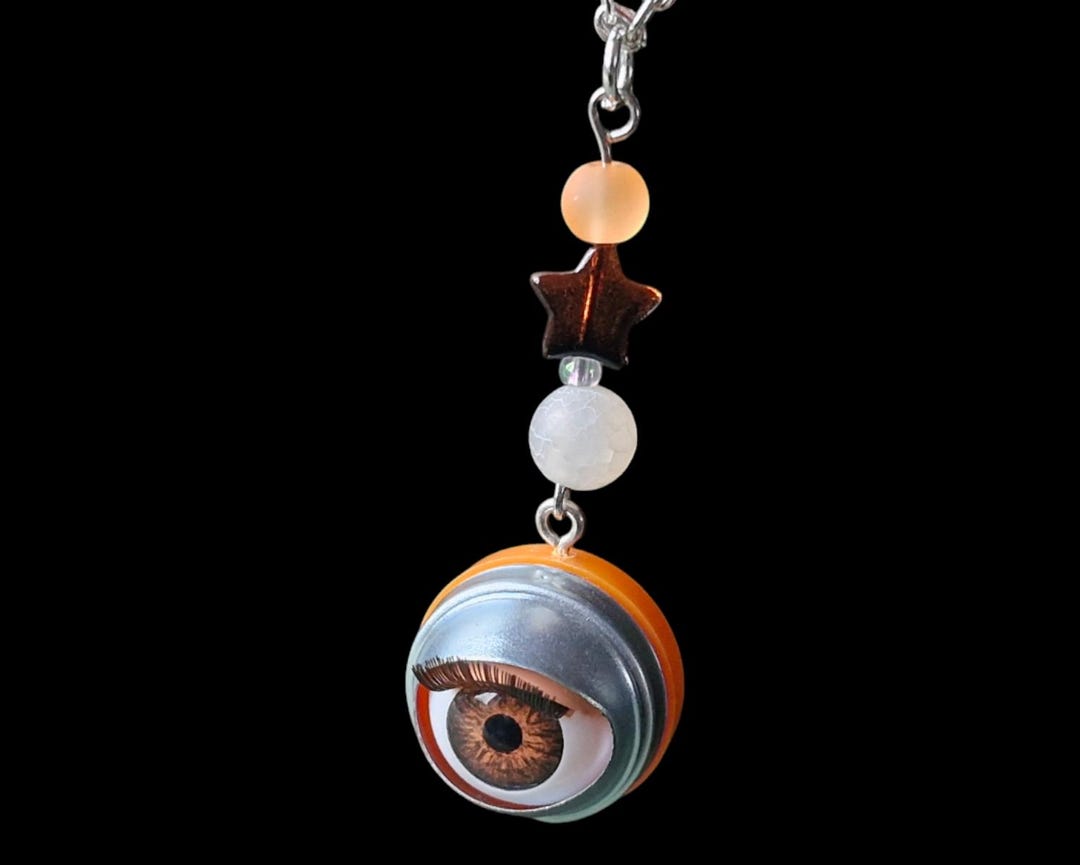 Blinking Dolls Eye Creepy Necklace Gothic Jewellery / Horror Birthday ...