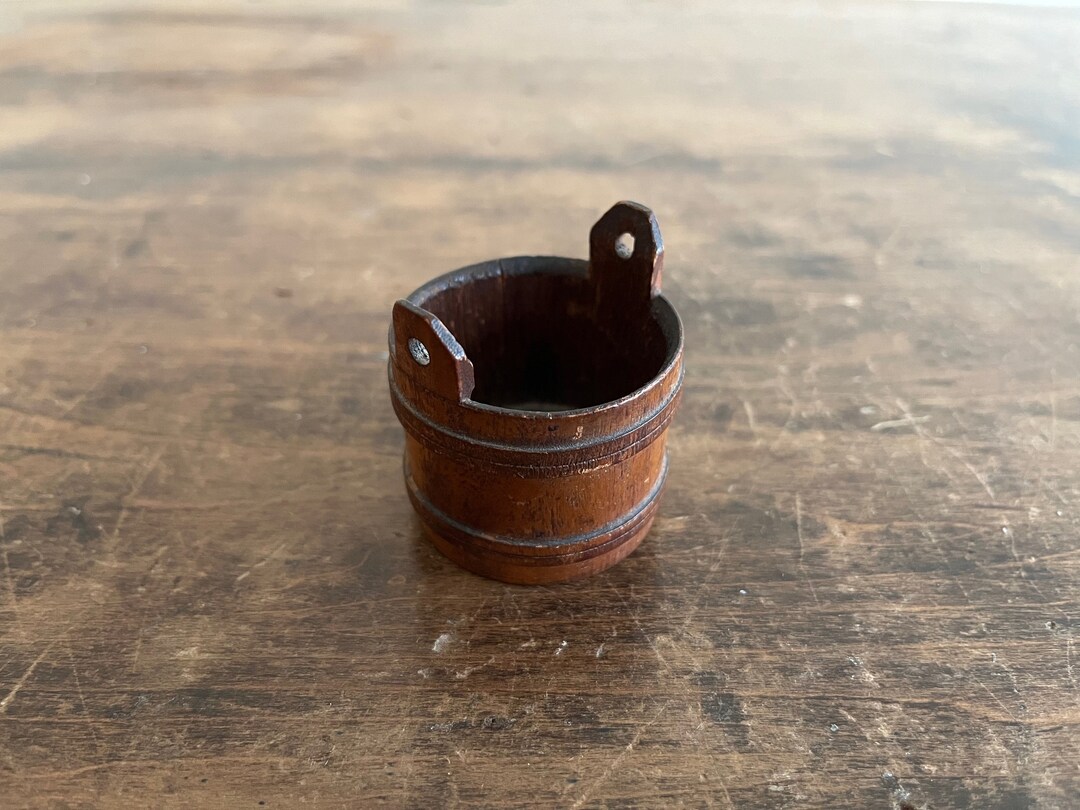 Miniature Treen Tub or Bucket, American, Late 19th Century - Etsy