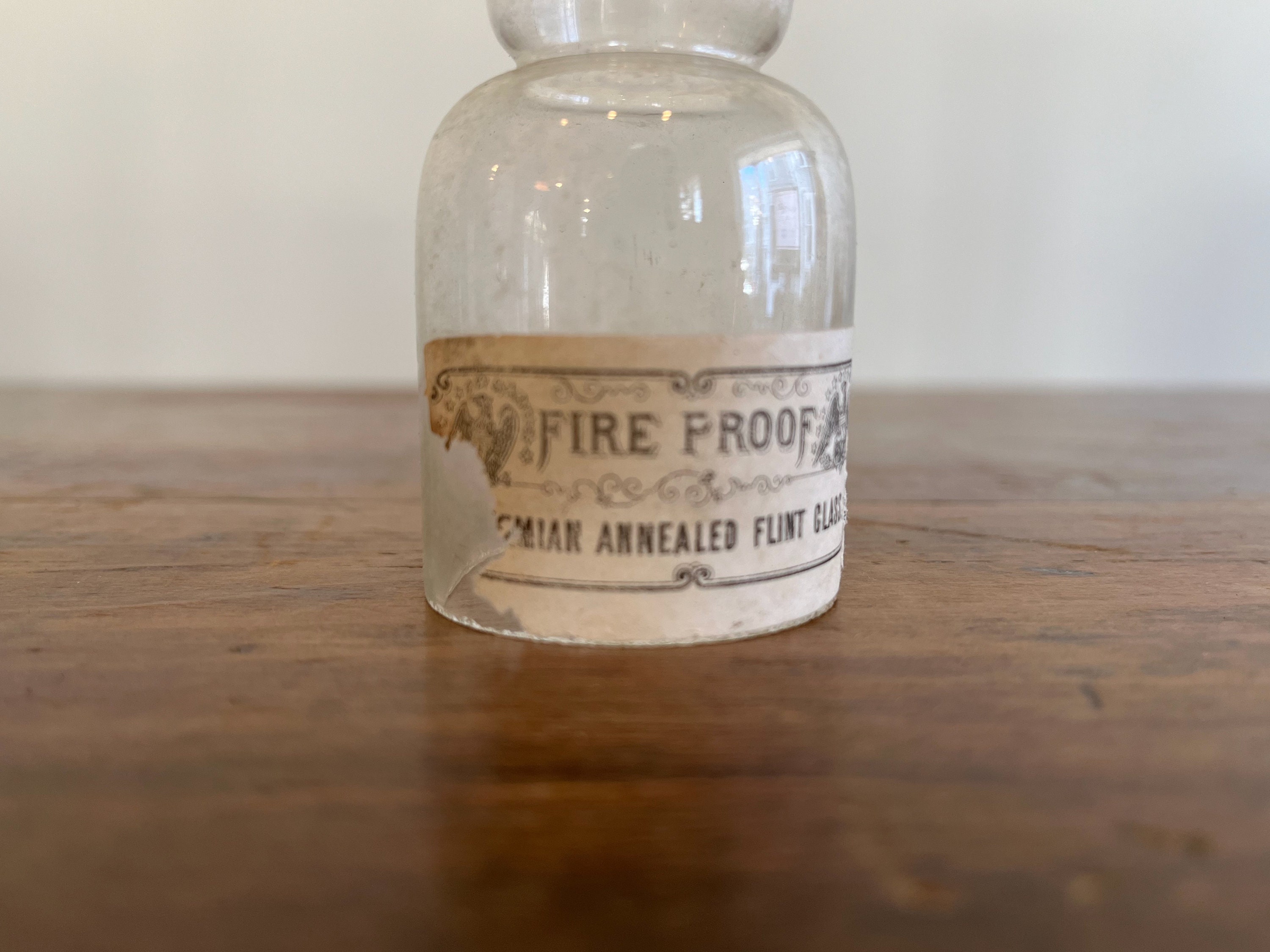 Kosmos Type Lamp Chimney, Original Paper Label, Fireproof Bohemian ...