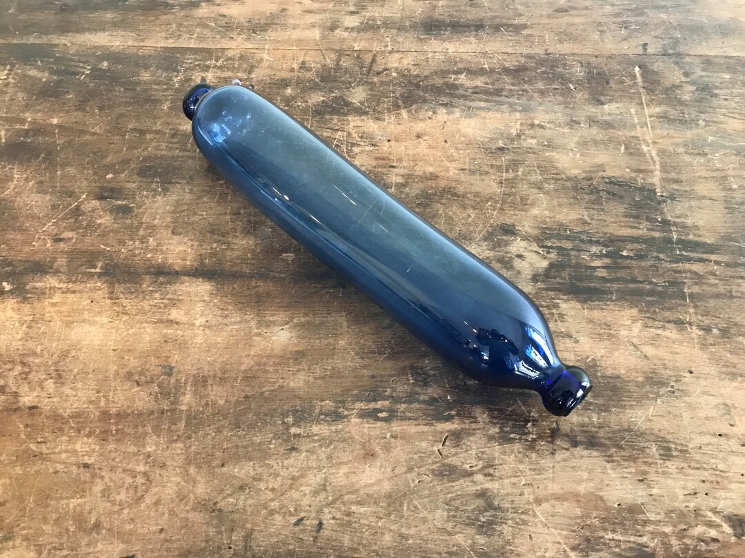 Free Blown Blue Glass Rolling Pin, Mid to Late 19th Century - Etsy