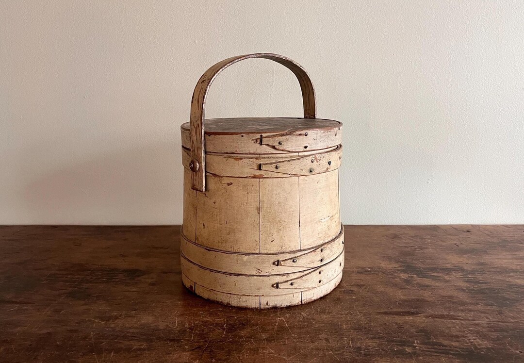Firkin in Old Yellow Paint, American, Late 19th Century - Etsy