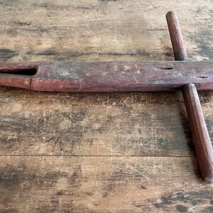 Rope Bed Key in Original Red Paint, American, 18th or Early 19th ...