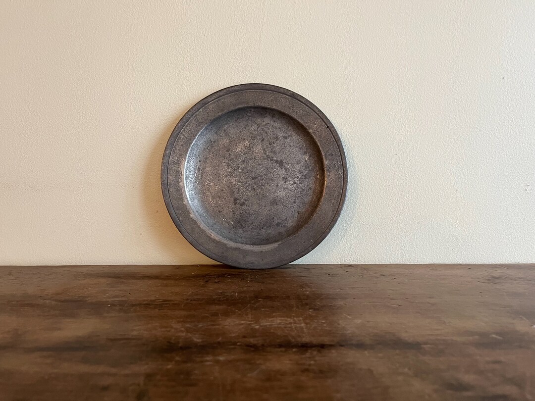 Pewter Plate With Single Reeded Rim, Samuel Ellis, English for the ...