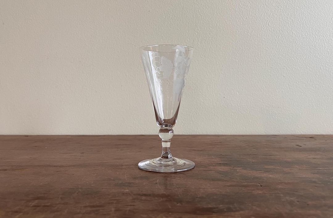 Dwarf Ale, Free Blown and Engraved Colorless Lead Glass, English, Late ...