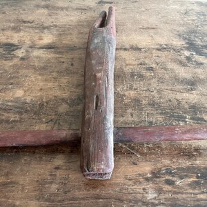 Rope Bed Key in Original Red Paint, American, 18th or Early 19th ...