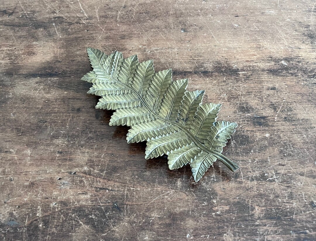 Vintage Cast Brass Fern Tray, 20th Century - Etsy