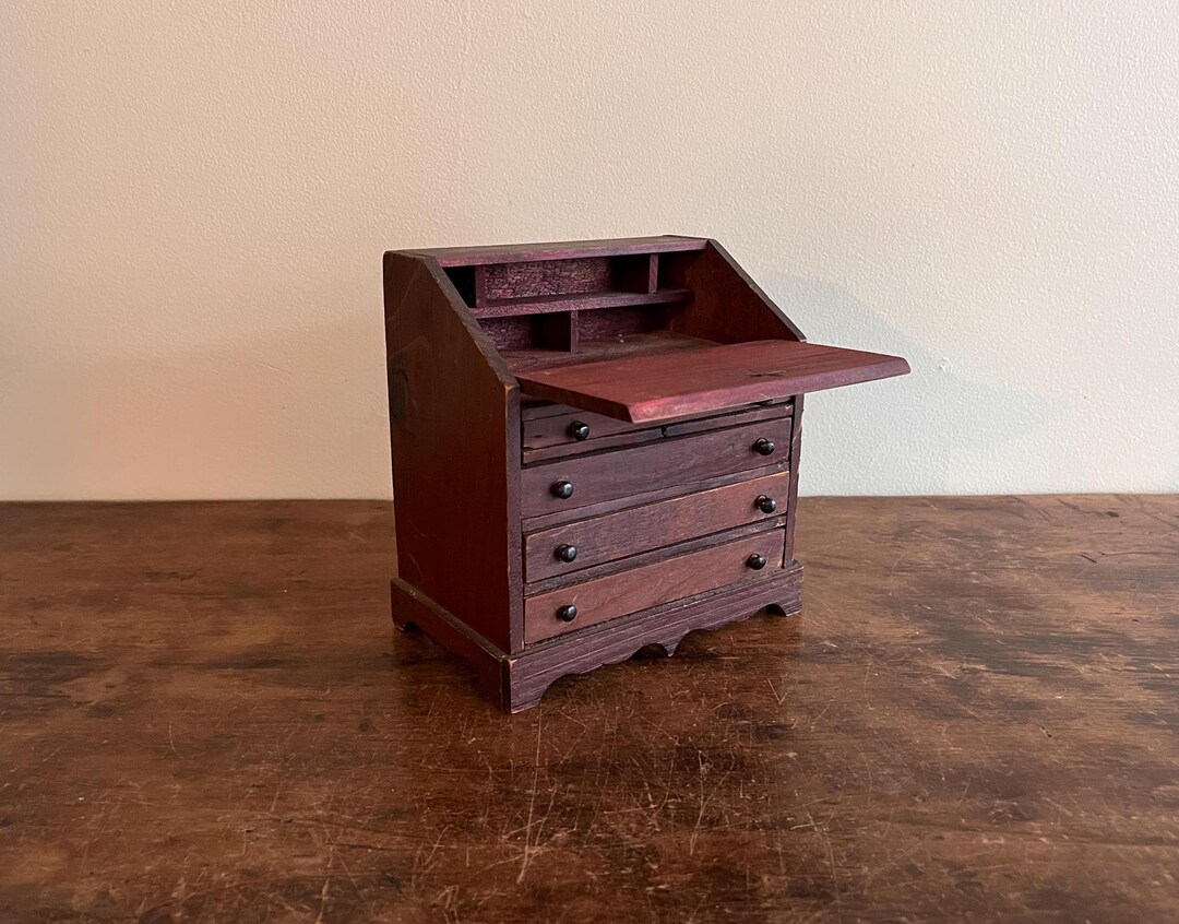 Toy Chippendale Style Slant Front Desk, American, C. 1920s - Etsy
