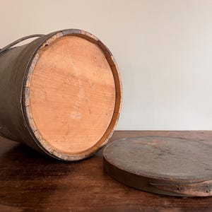 Large Firkin, Old Sage Green Paint, American, Late 19th Century - Etsy