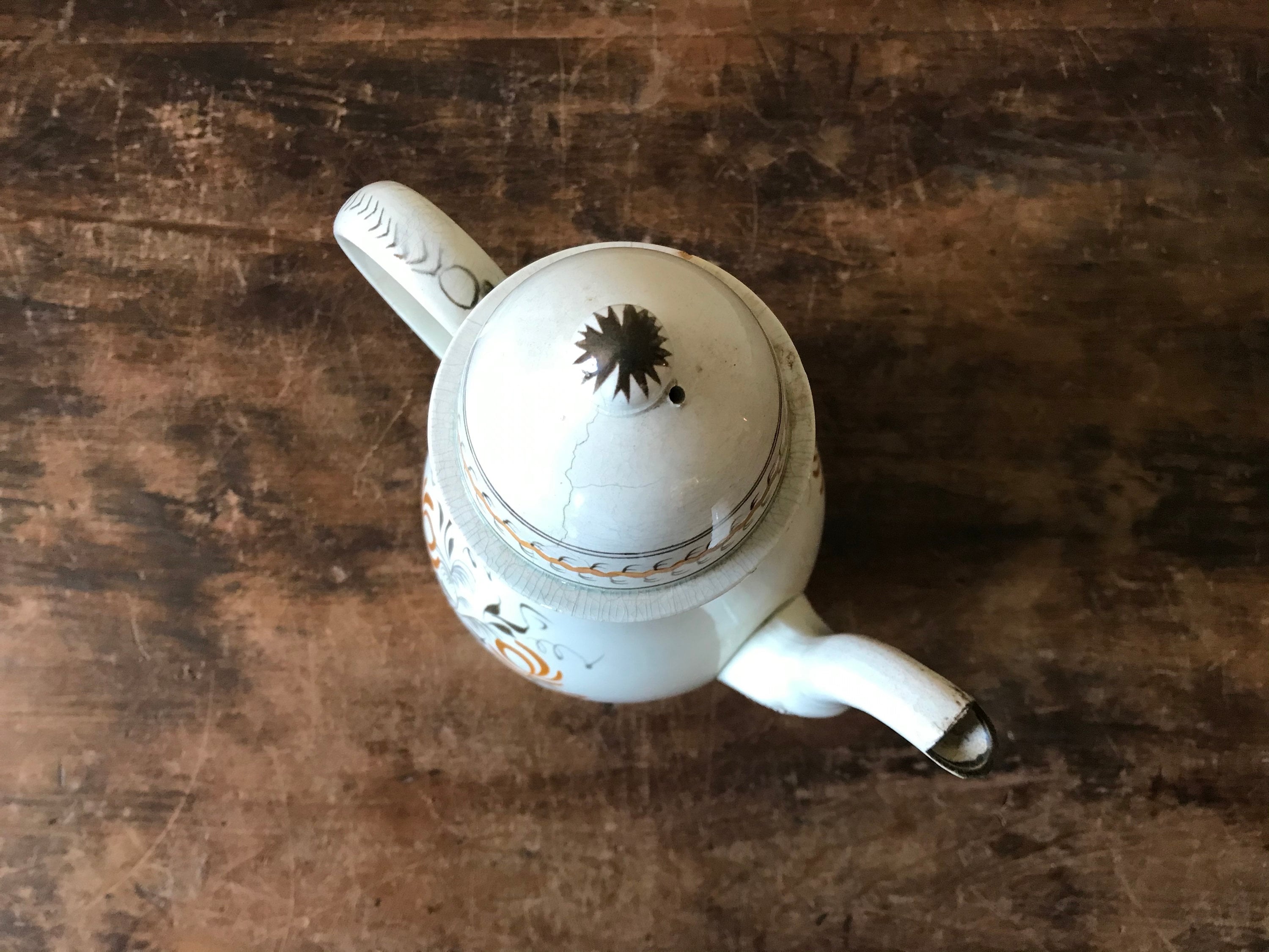 Pearlware Coffee Pot With Pratt Type Decoration English C. - Etsy