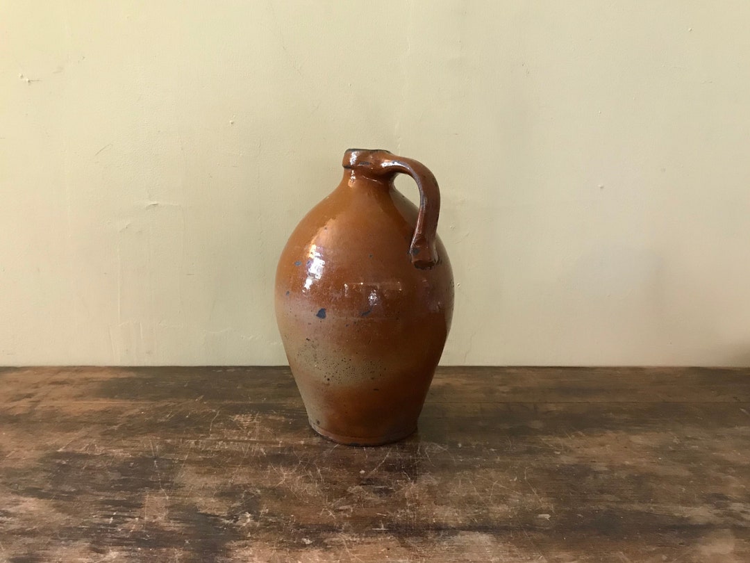 Ovoid Redware Jug, American, Early to Mid 19th Century - Etsy