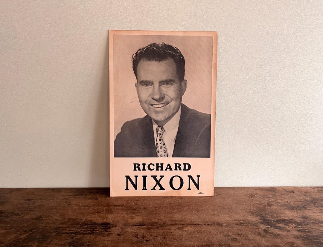 Richard Nixon Vice Presidential Poster, Election of 1952 - Etsy
