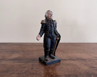 Vintage George Washington Cast Iron Still Coin Bank Antique Painted ...