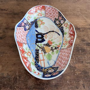 Imari Porcelain Lozenge Dish Decorated in the Money Tree Pattern ...