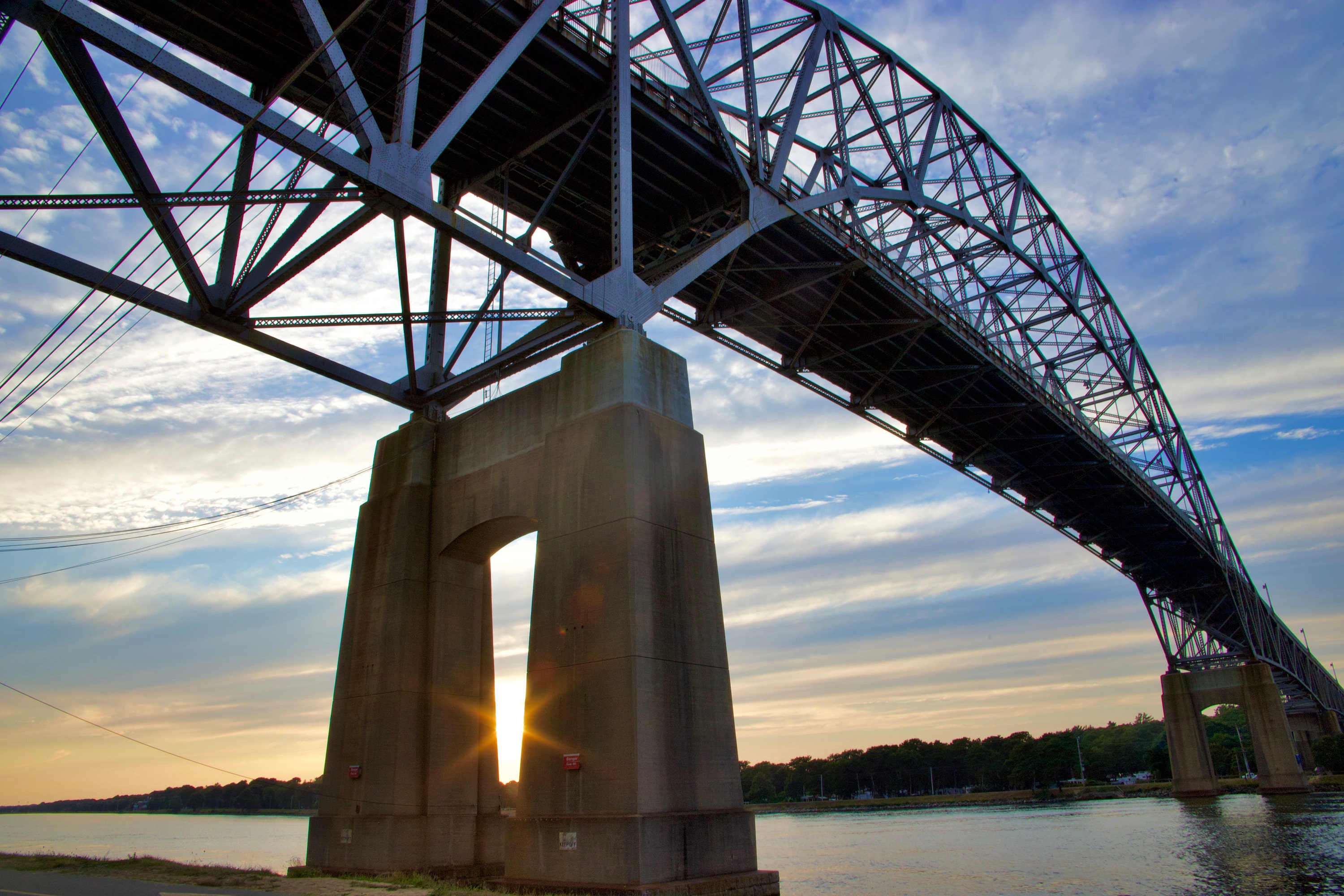 Bourne Bridge Cape Cod Sunset Photo Photograph Photography Canal - Etsy