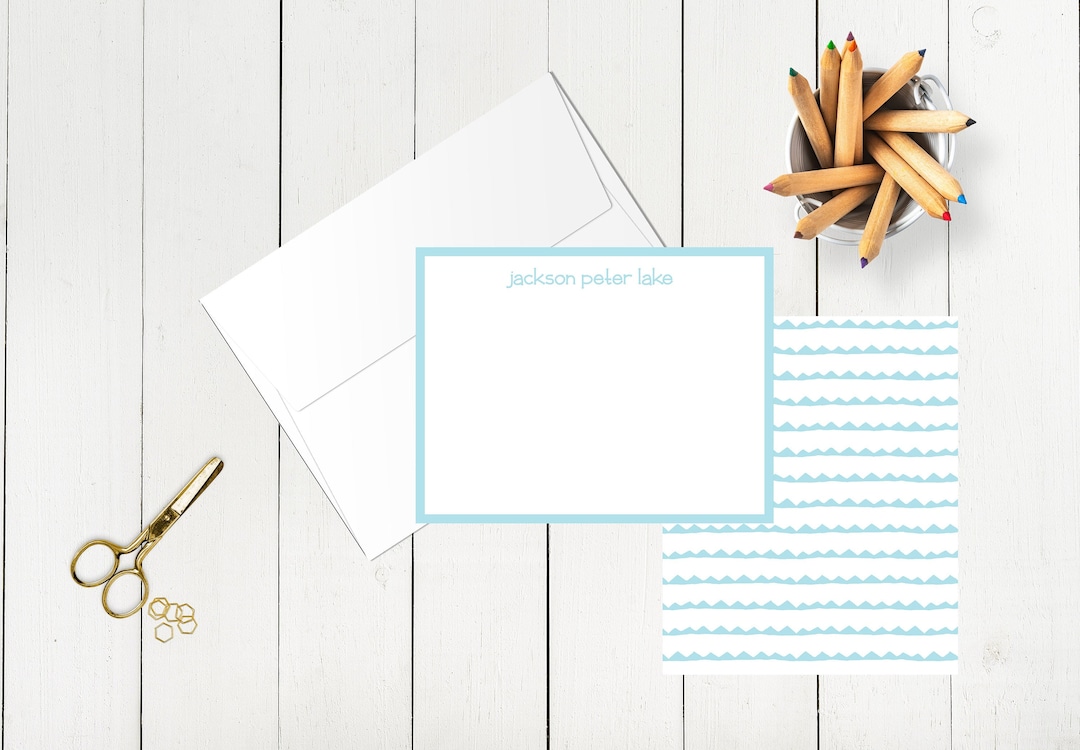 Cartes de notes Aqua personnalisées pour bébé enfants, ensemble-cadeau ...