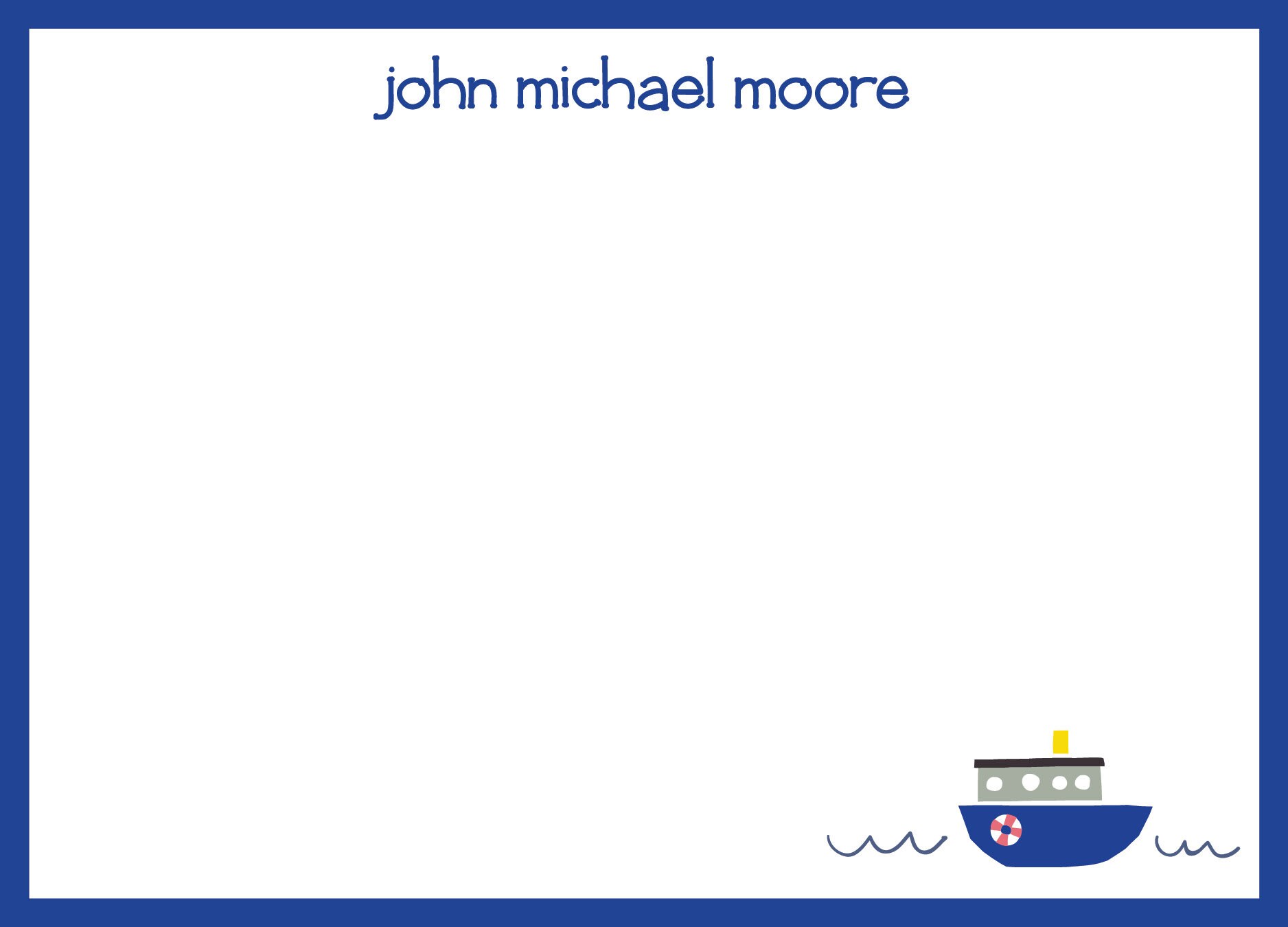 Personalized Nautical Baby Notecards, Stationery Gift Set - Etsy
