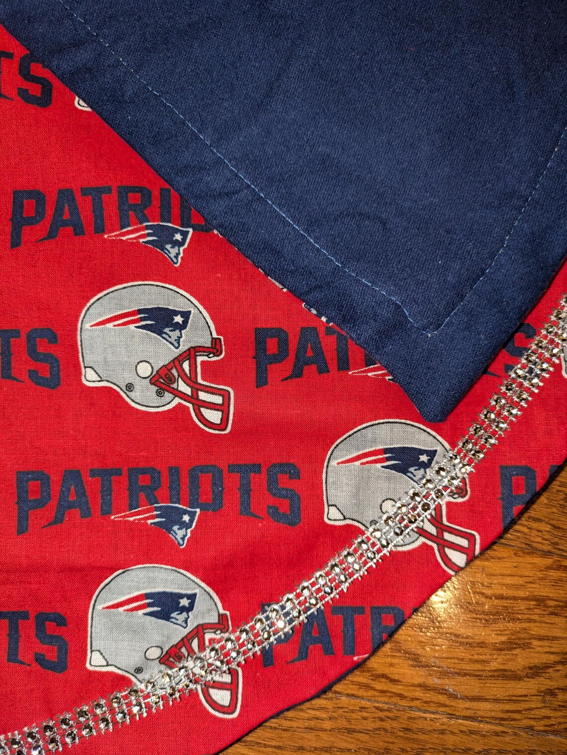 Handmade NFL New England Patriots Christmas Tree Skirt - Etsy