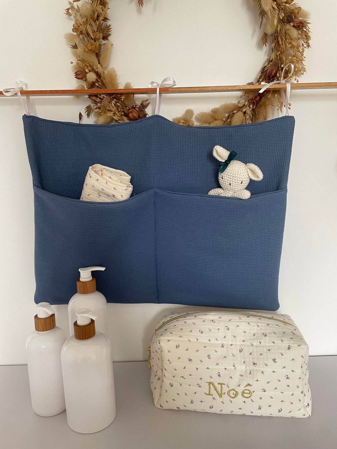 Bed Comforter Storage Pajamas Storage Pouch for Bed - Etsy