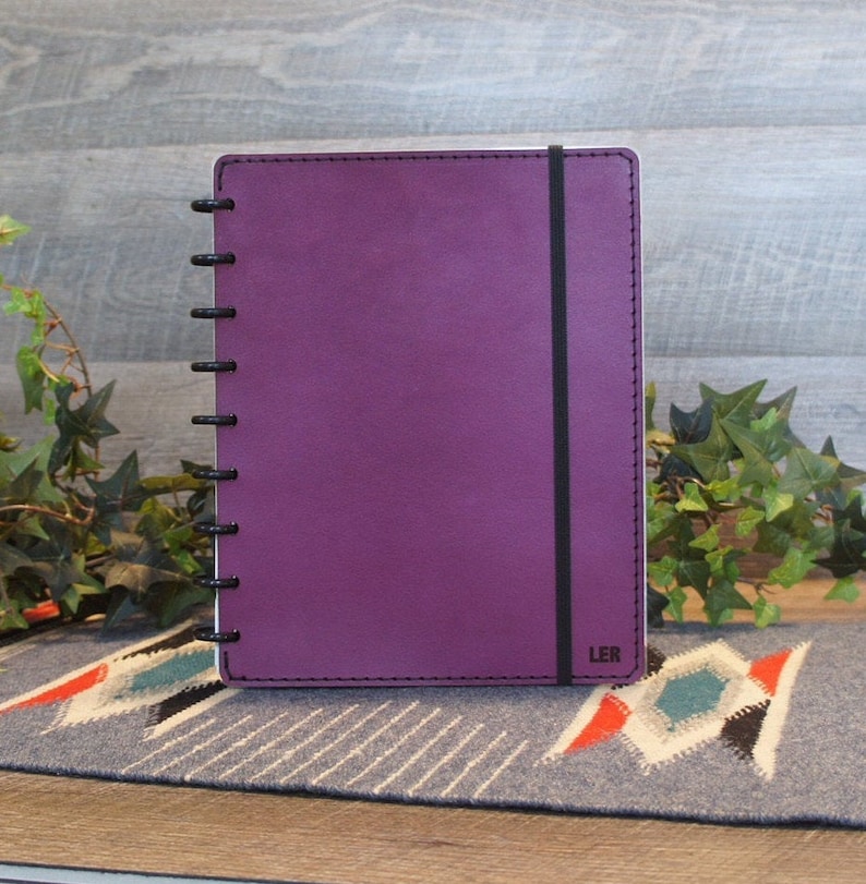 Leather Planner Cover Personalized Discbound Planner Cover | Etsy