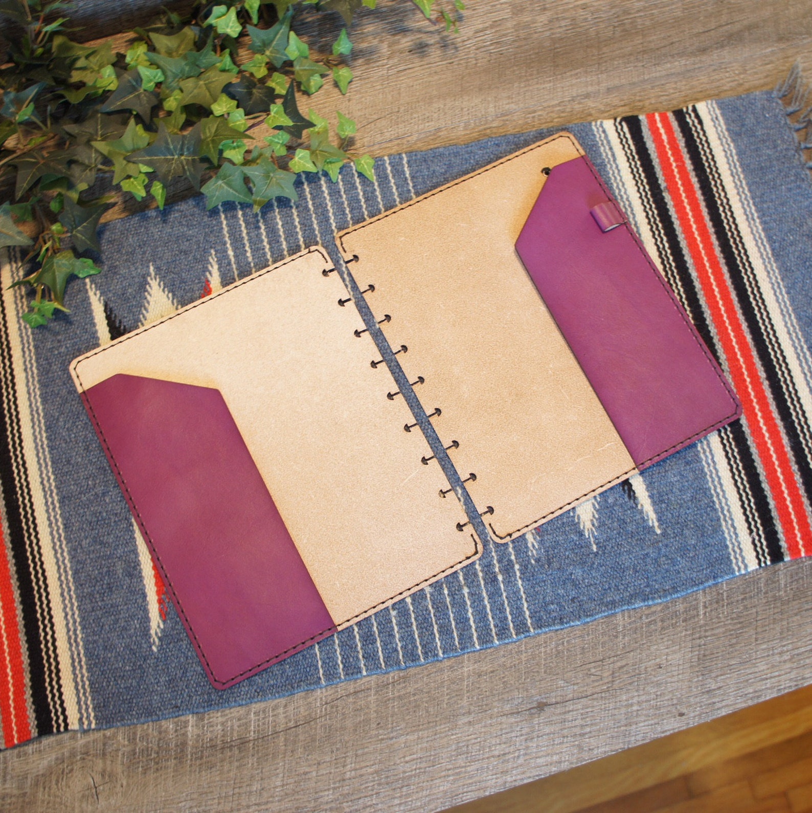 Leather Planner Cover Personalized Discbound Planner Cover - Etsy