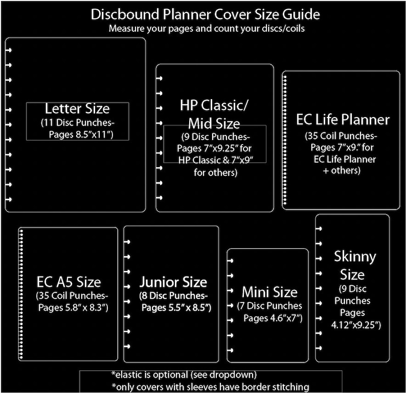 Leather Planner Cover Personalized Discbound Planner Cover - Etsy